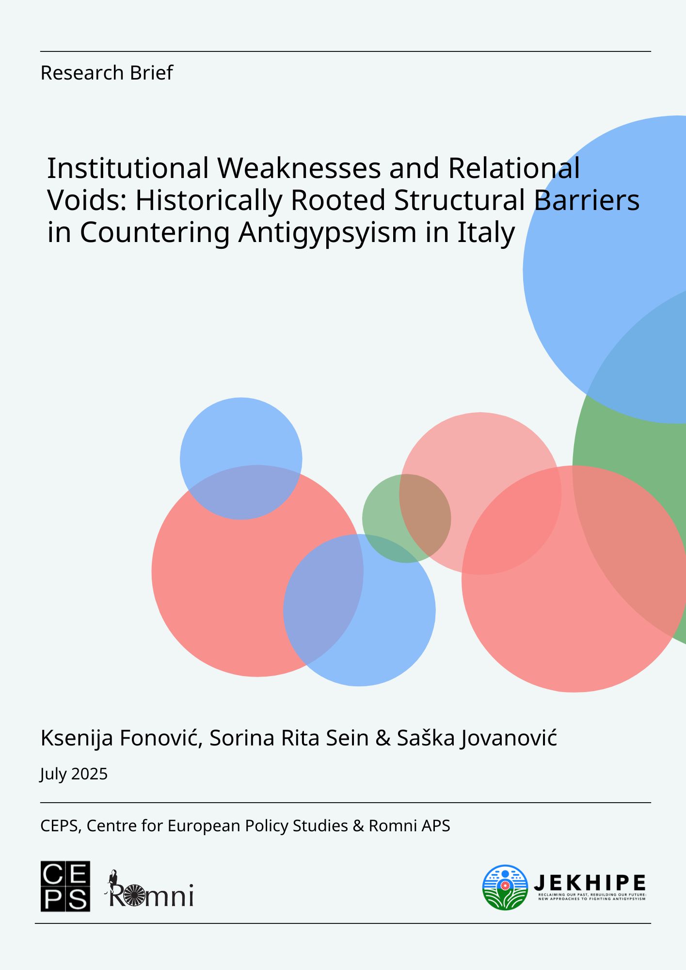 Institutional Weaknesses and Relational Voids: Historically Rooted ...